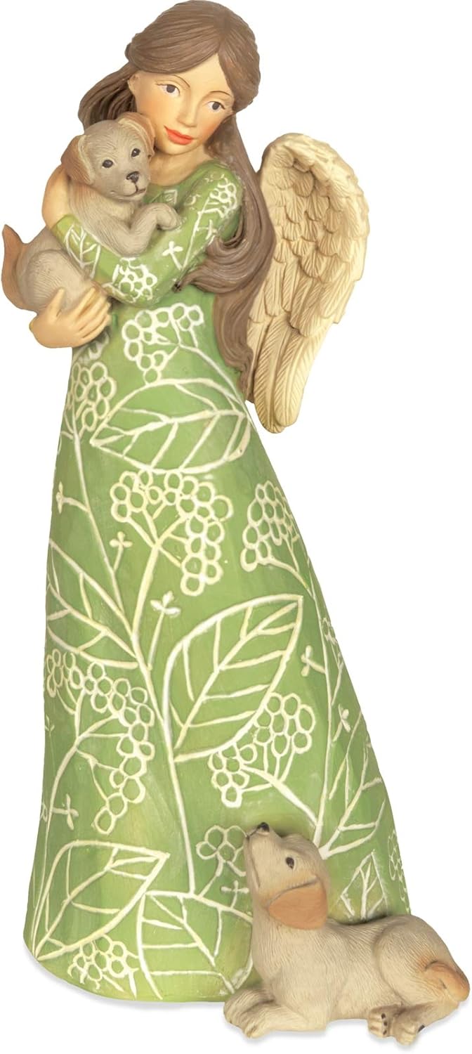 Amazon.com: Angelstar 8042 Pawsitively Adorable Puppy Angel Figurine, 7 ...