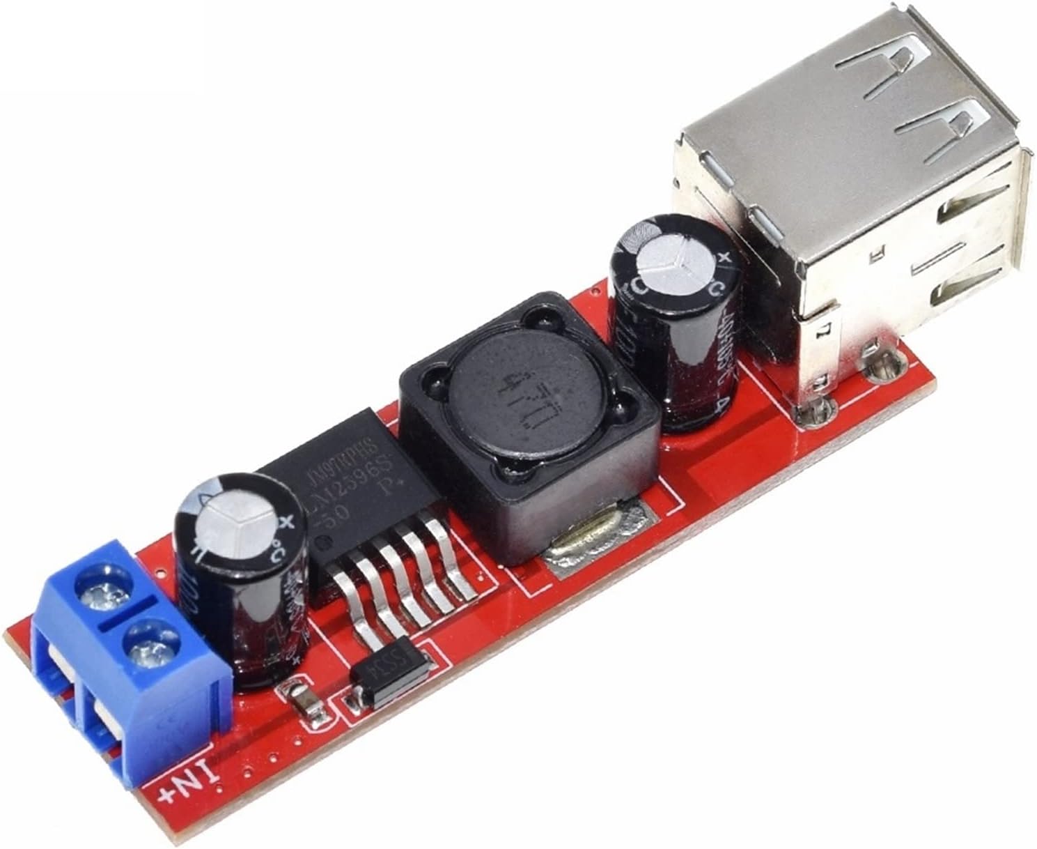 Amazon.com: KENID 1Pcs DC 6V-40V to 5V 3A Double USB Charge DC-DC Step ...