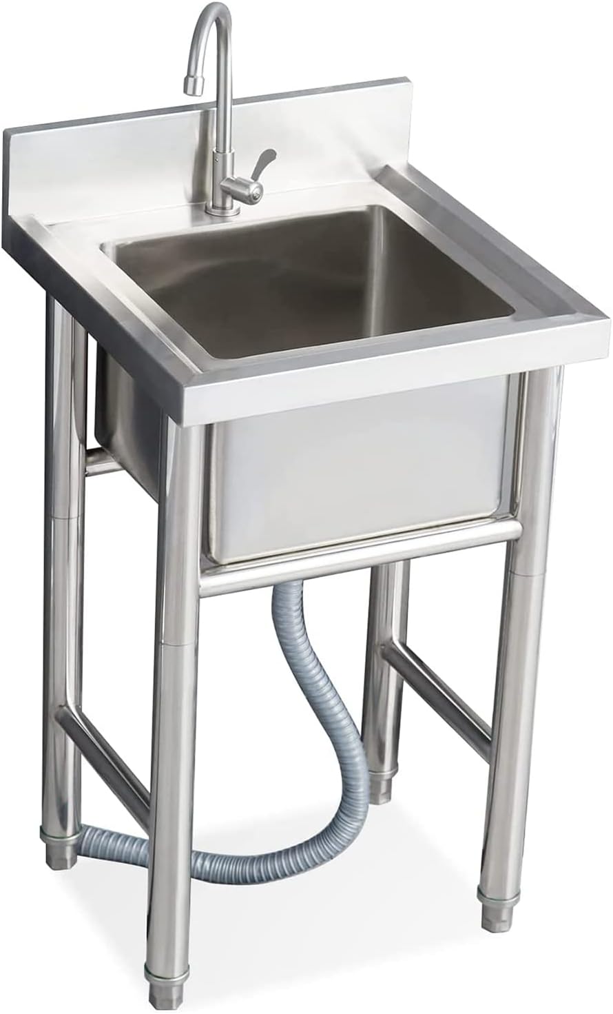 Amazon.com: lirrebol Commercial Kitchen Sinks, Stainless Steel Sink ...