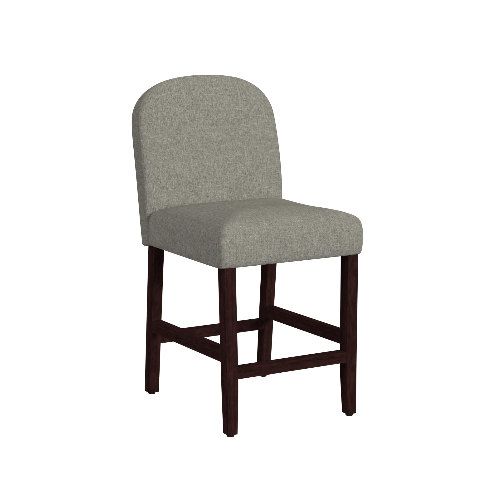 Amazon.com: HomePop Home Decor |Rounded Back Upholstered Counterstool ...