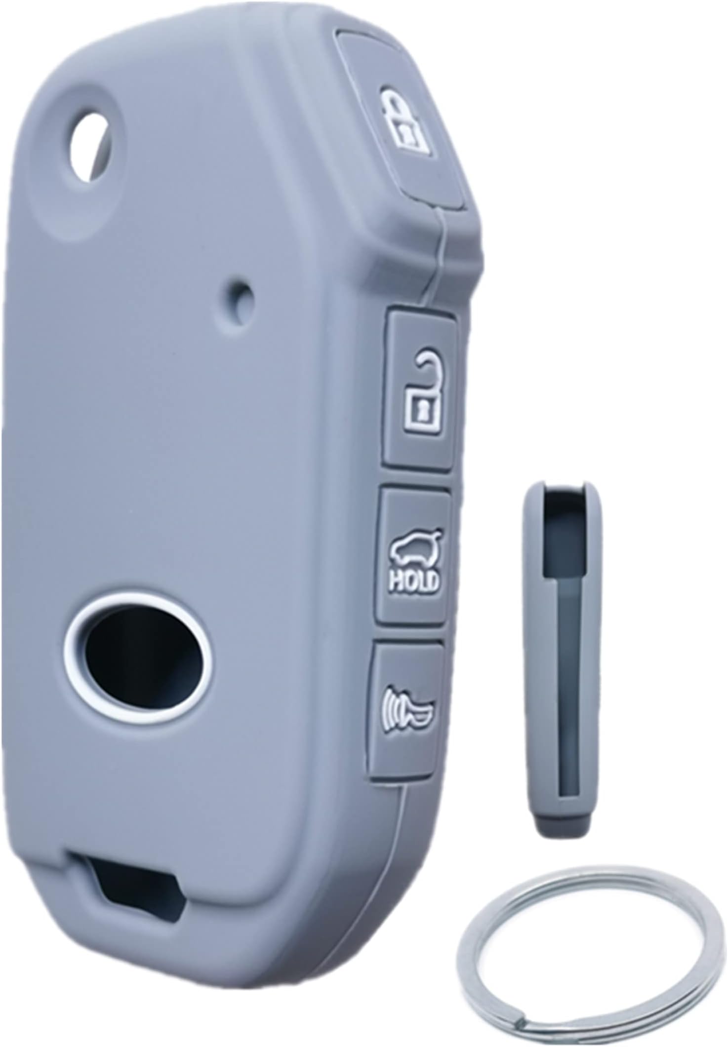 Amazon.com: RUNZUIE 2Pcs Silicone Folding Flip Remote Key Fob Cover for ...