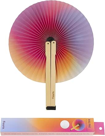 Fisura Folding Paper Fan Pai Pai Fan Wedding Fan for Guest Party or ...