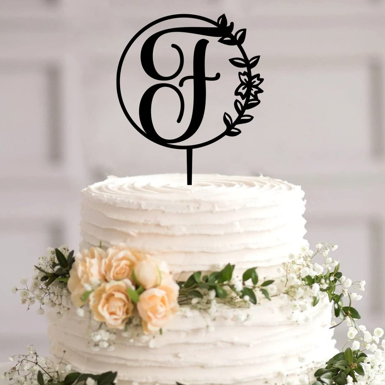 Wedding Cake Topper Letter F Unik Occasions Rhinestone Wedding Cake