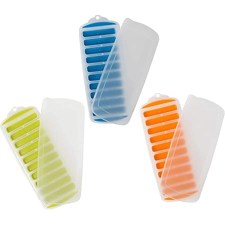 Amazon.com: Jacent Resusable Silicone and Plastic Water Bottle Ice Cube ...