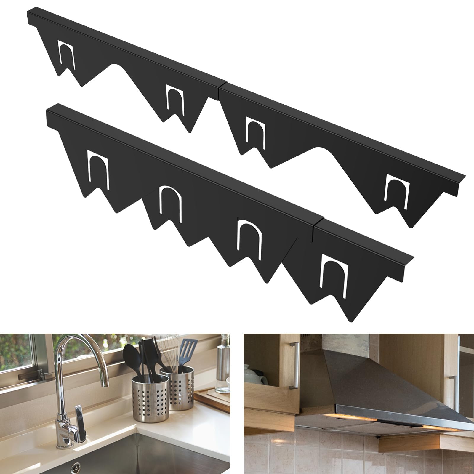 Adjustable Gap Cover 2-Pack Stainless Steel Stove Gap Covers ...