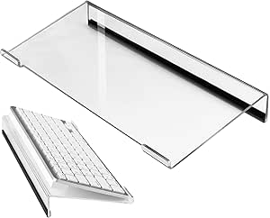 Acrylic Keyboard Holder, Tilted Keyboard Stand Acrylic Computer ...