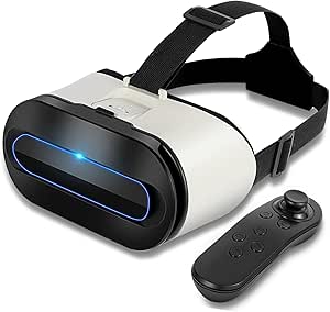 SYOSI VR Headset for Smartphones with Bluetooth Controller, Ultra-Wide ...