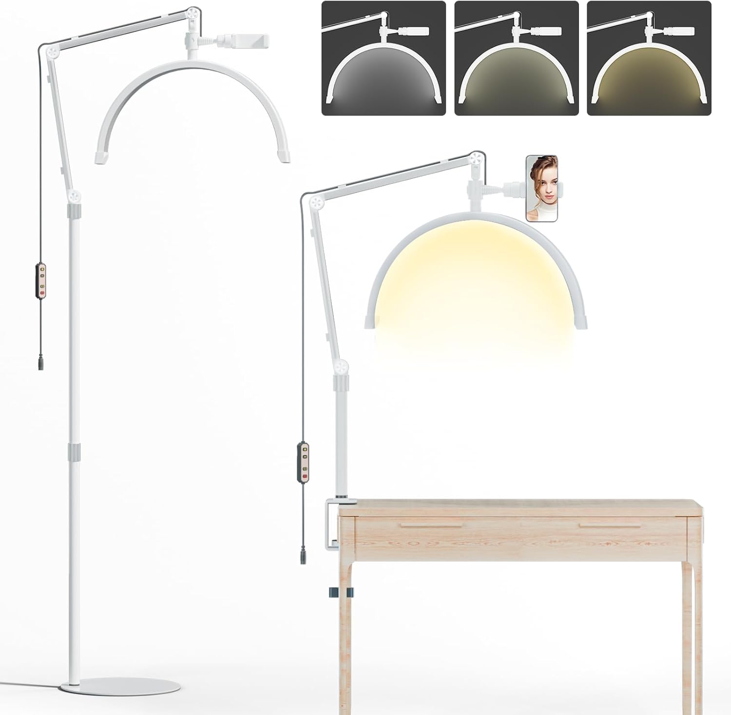 Amazon.com: TopDirect Lash Light for Eyelash Extensions, Half Moon Lamp ...