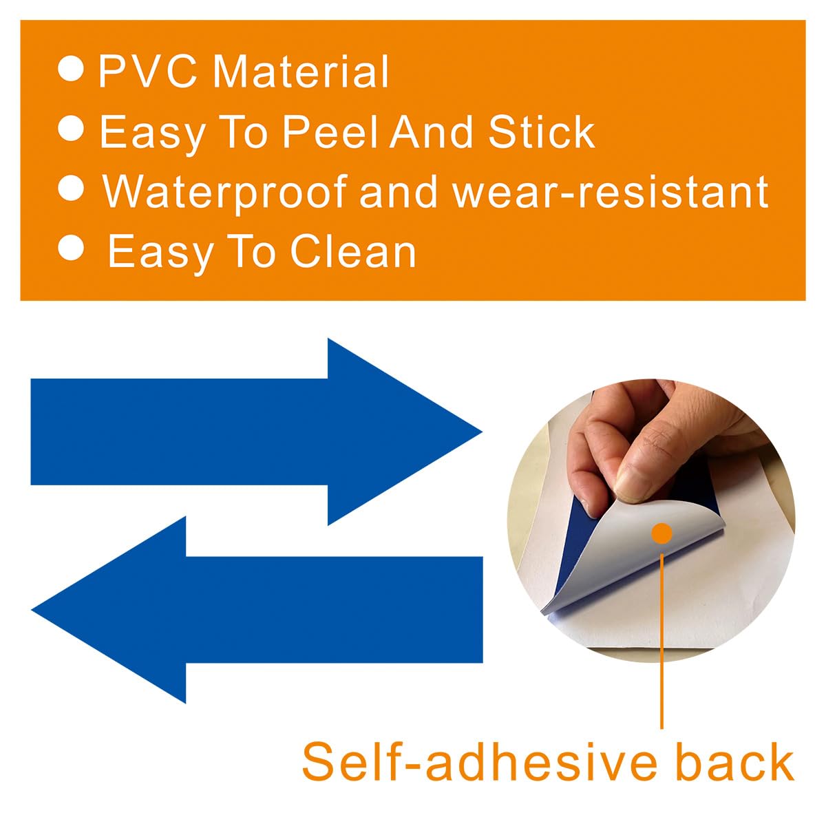 Snapklik.com : Beiyier Large Removable Arrow Sticker, 8 Pcs 12" Vinyl ...