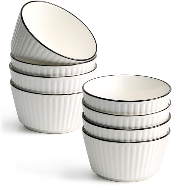 Amazon.com: NUTRIUPS 4.5'' Small Bowls Set of 8, 350ml, Dessert Bowls ...