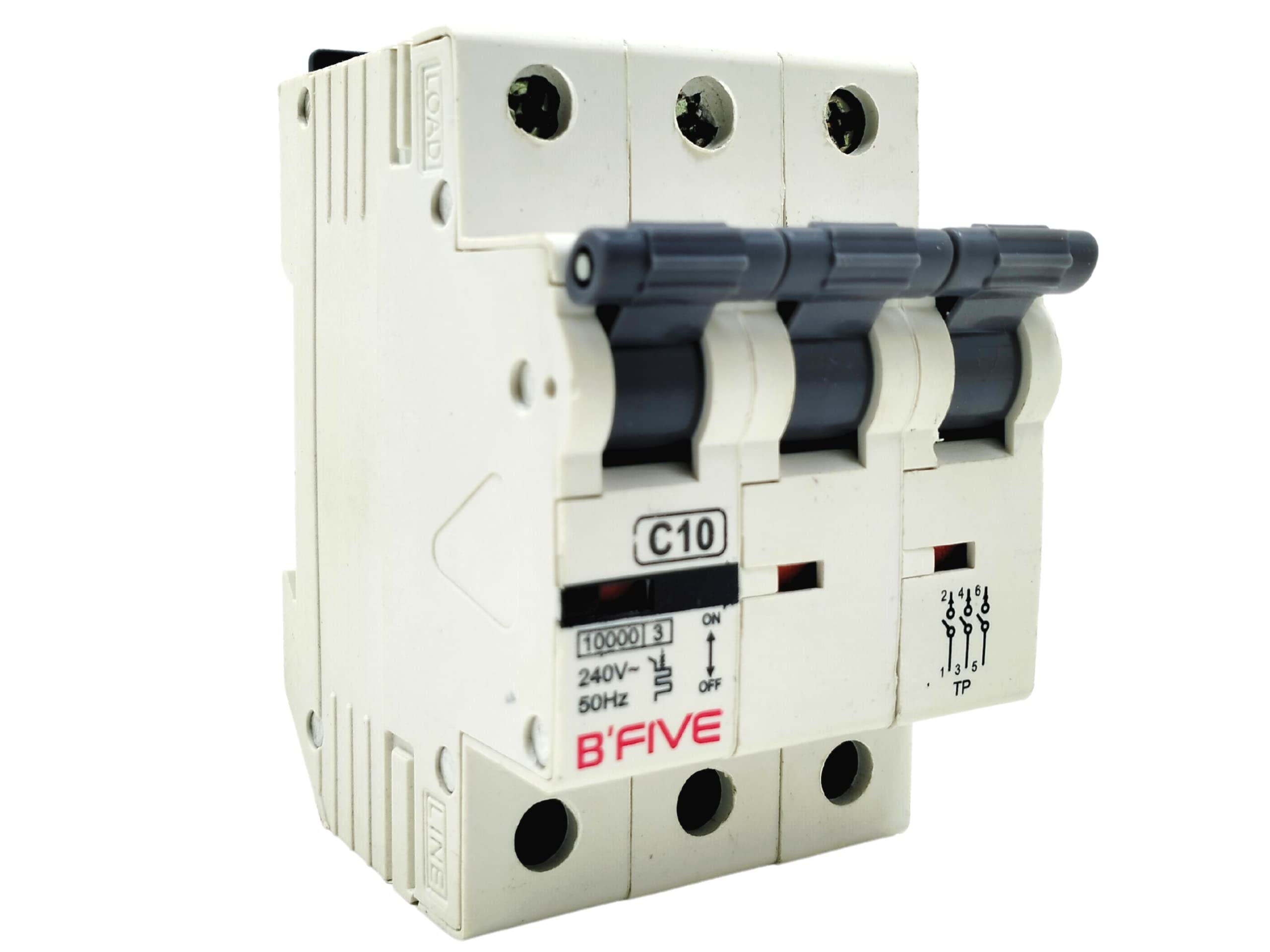 Buy Safety 1st Miniature circuit Breaker MCB Triple Pole PVC Plastic 3 ...