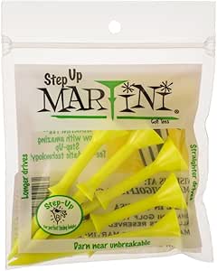 Martini Step-Up Golf Tees - Virtually Unbreakable - Yellow, Tees ...
