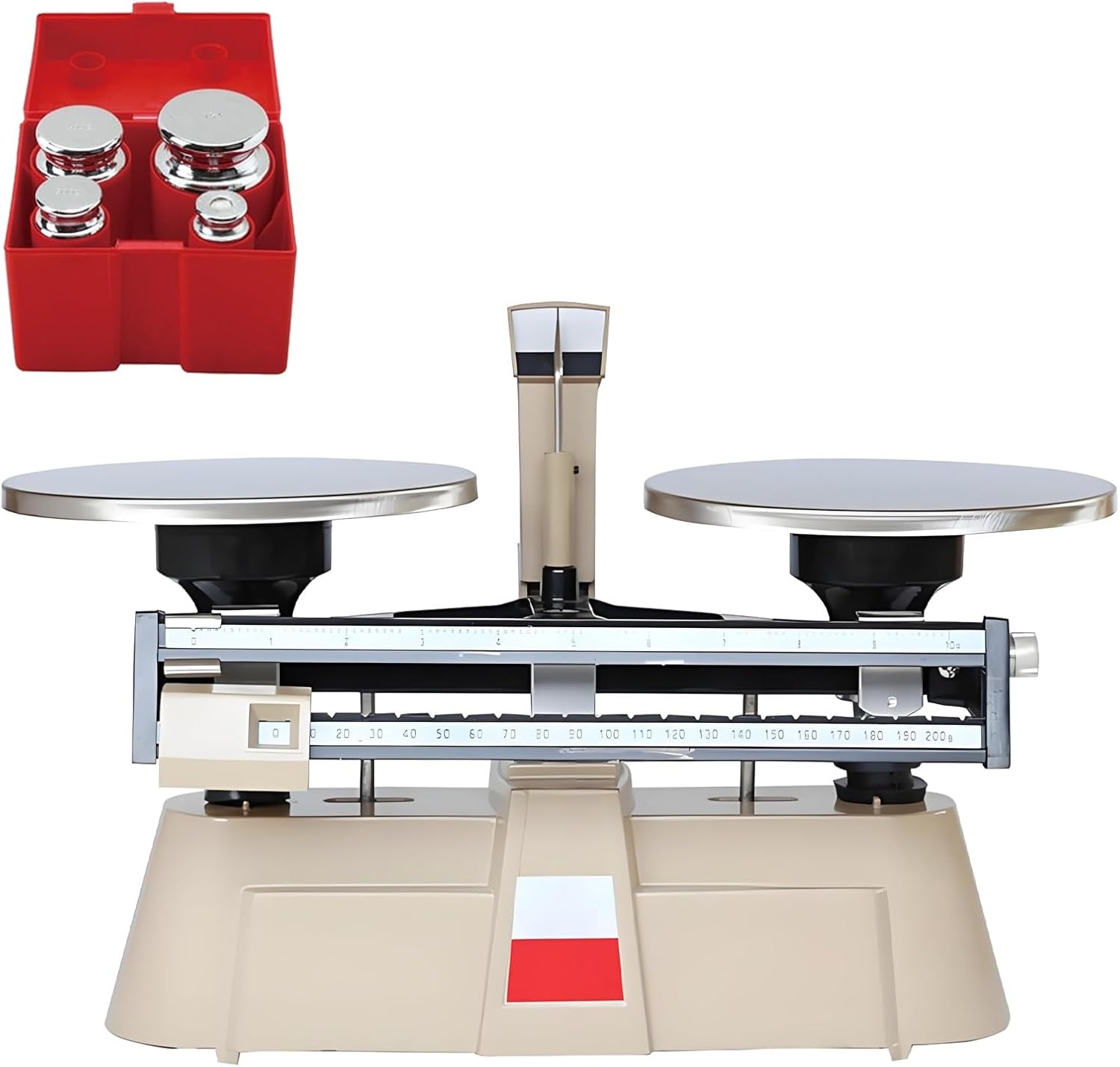 Precision Mechanical Balance, Lab Analytical Double Pan Scales with 4 ...