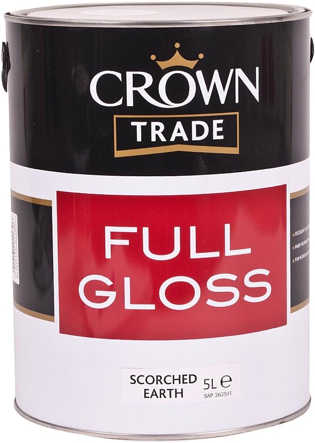 5L Crown Trade Full Gloss - Scorched Earth - Interior, Exterior Gloss ...