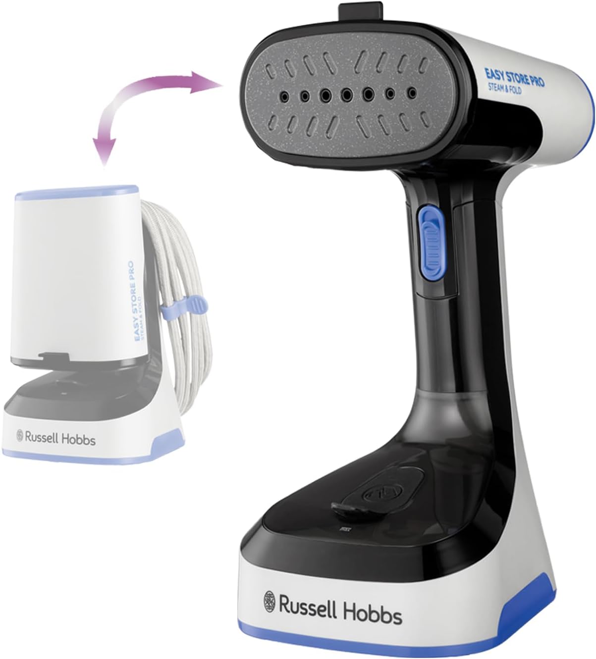 Russell Hobbs Steam Genie Easy Store Clothes Steamer (No Ironing Board ...