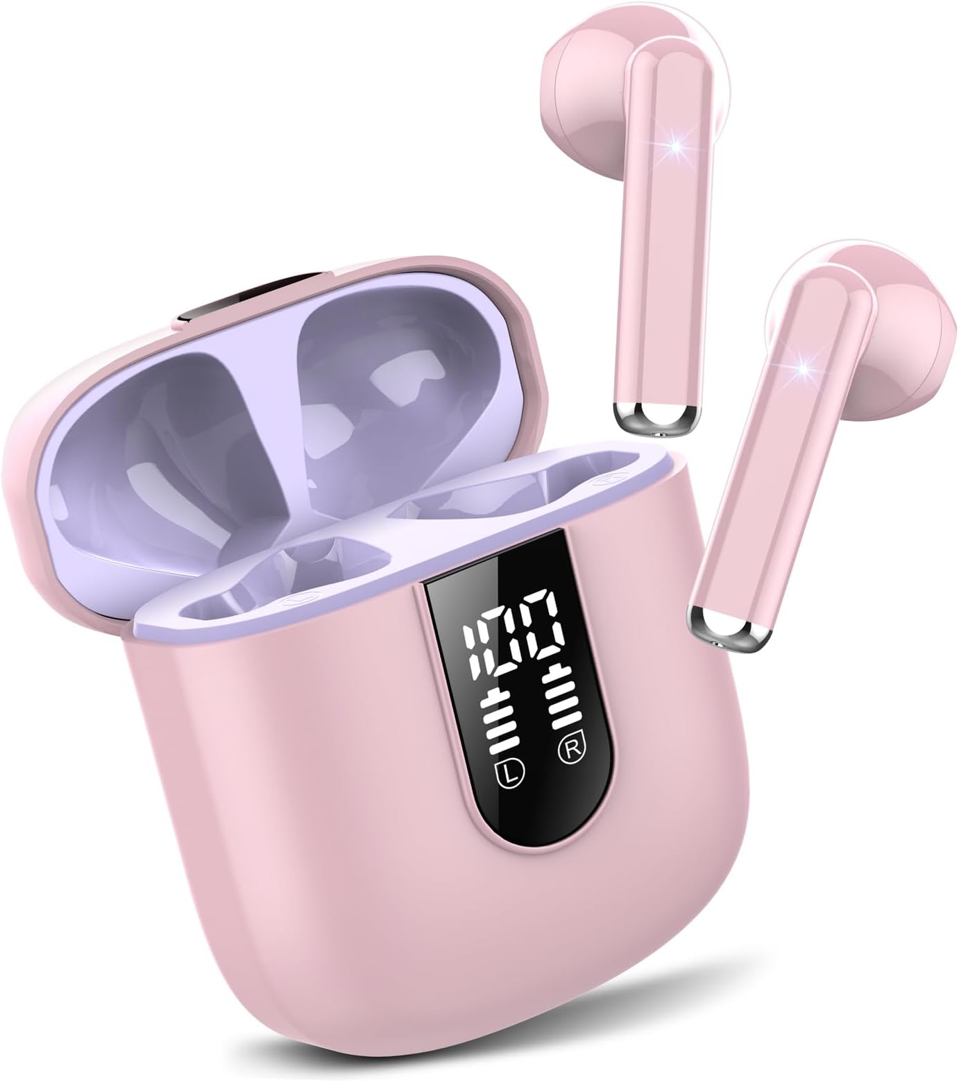 Wireless Earbuds, Bluetooth 5.3 Headphones HiFi Stereo, Mini In-Ear ...