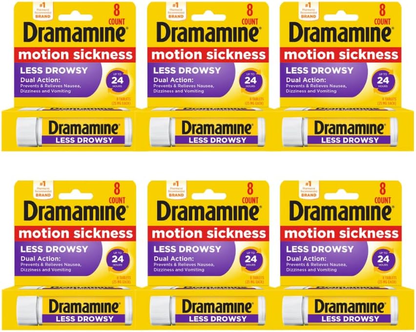 Amazon.com: Dramamine All Day Less Drowsy Formula | Motion Sickness ...