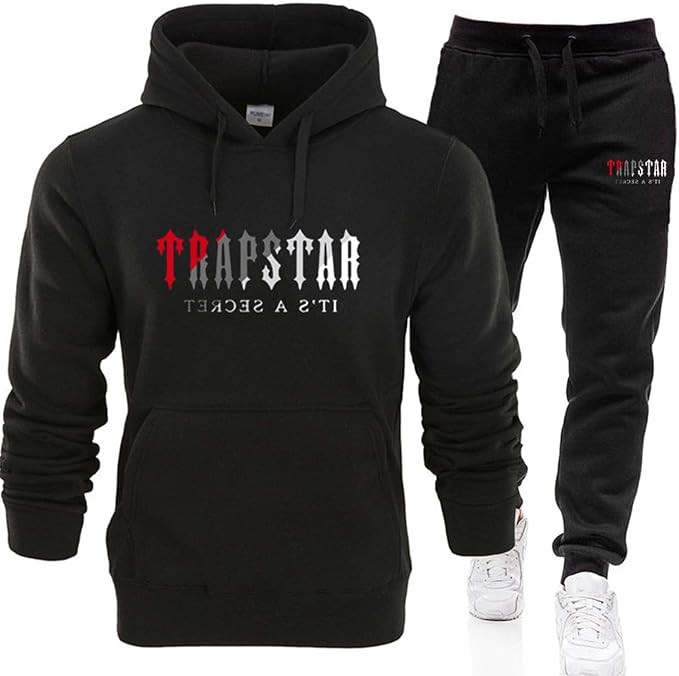 shanruhua Outdoor Sweater, Trapstar London Letter Print Hoodie en broek ...