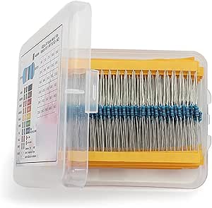 Amazon.com: FLOAPA Resistors 600pcs 1/4W Metal Film Resistor Kit Set 30 ...