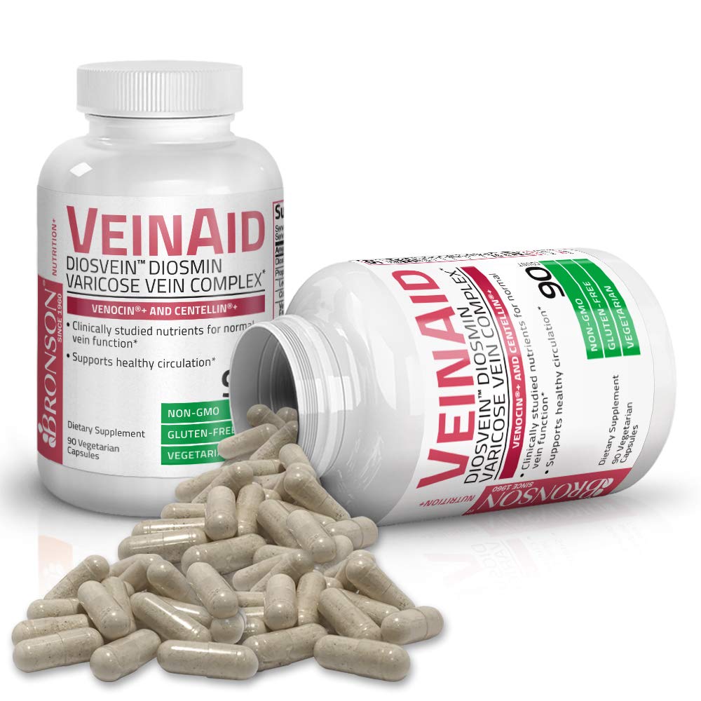 Bronson VeinAid DiosVein Diosmin Varicose Vein Complex with Venocin ...