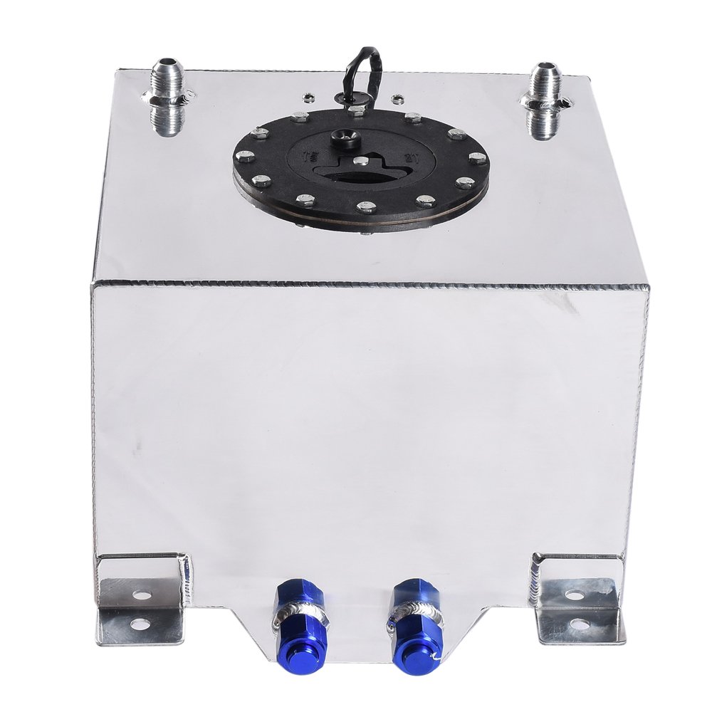 Sunroad 5 Gallon Universal Fuel Cell Gas Tank Aluminum Polished ...