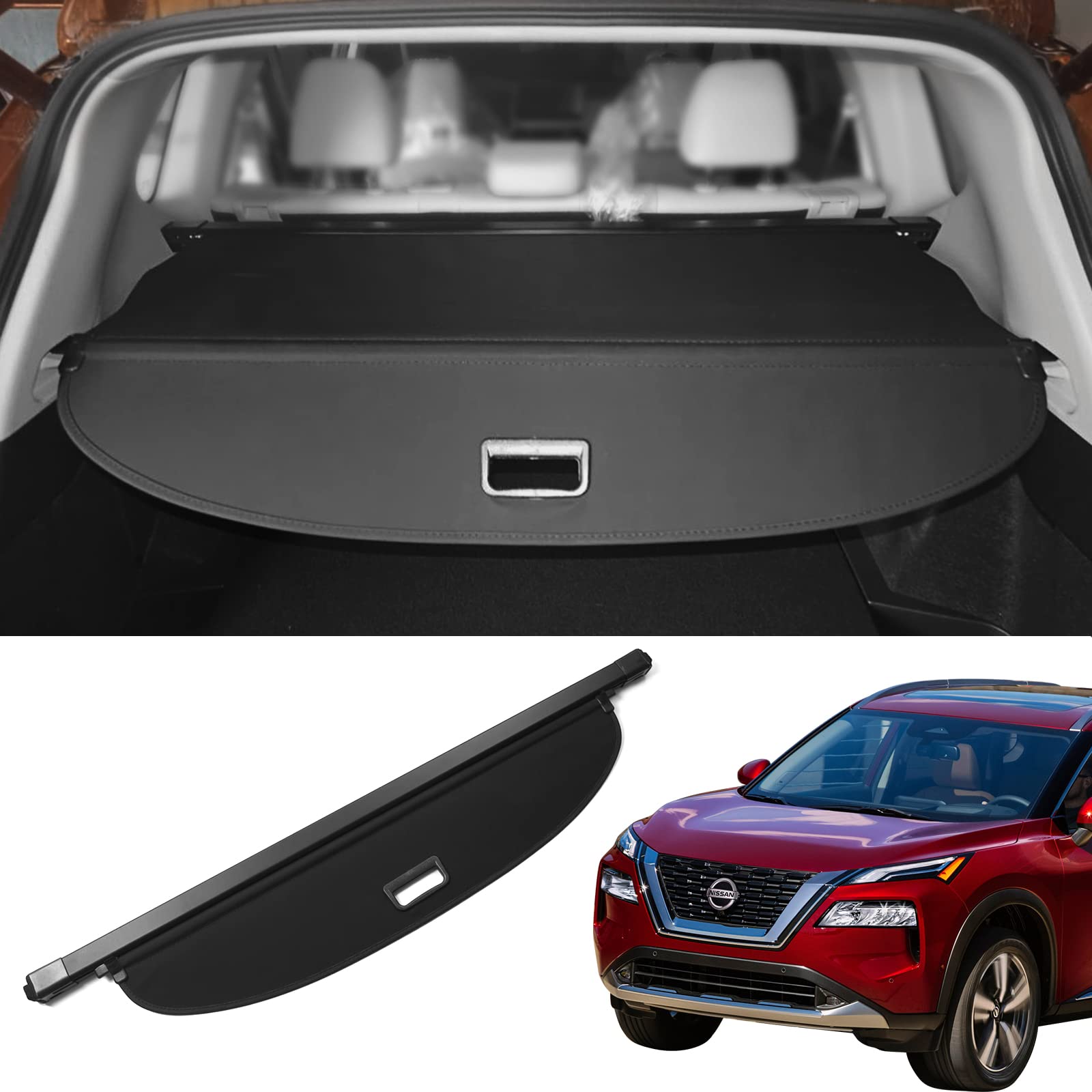 Buy Rongtaod Cargo Cover Compatible with 2021 2022 2023 Nissan Rogue ...