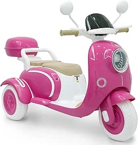 Amazon.com: 12V Kids Ride On Motorcycle, Kids Electric Moped, Girls ...