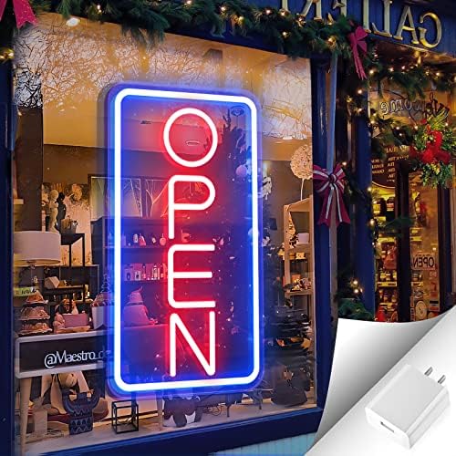 Amazon.com: Sugarneon LED Neon Open Sign with Adapter,16.5"x 9 ...