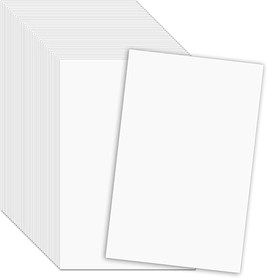 Amazon.com : 50 Sheets 11 x 17 Cardstock, 80lb/200gsm Thick Paper ...