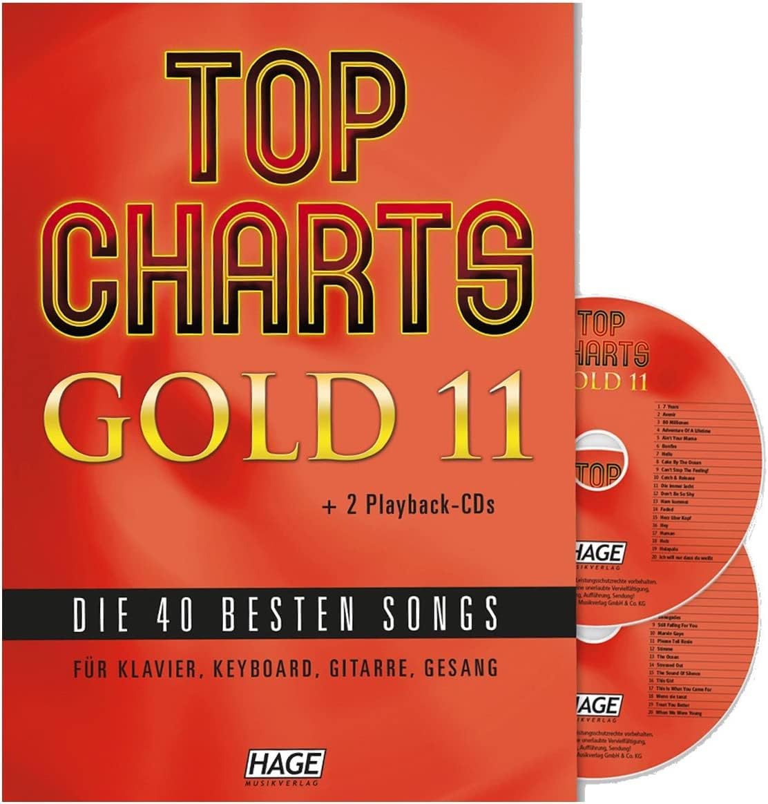 Top Charts Gold 11-40 besten Songs für Klavier, Keyboard, Gitarre und ...