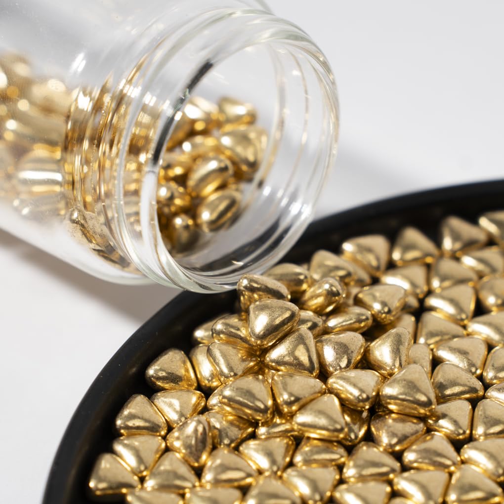 Snapklik.com : NIPEOR Sparkling Triangle Golden Sprinkles,Edible Pearl ...