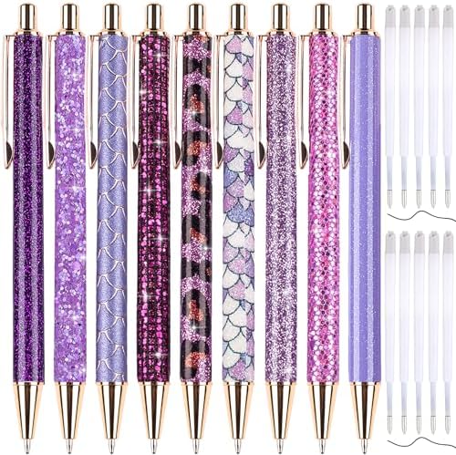 Amazon.com : Sherr 7 Pcs Fancy Pens for Women Cute Pens Sparkly Glitter ...