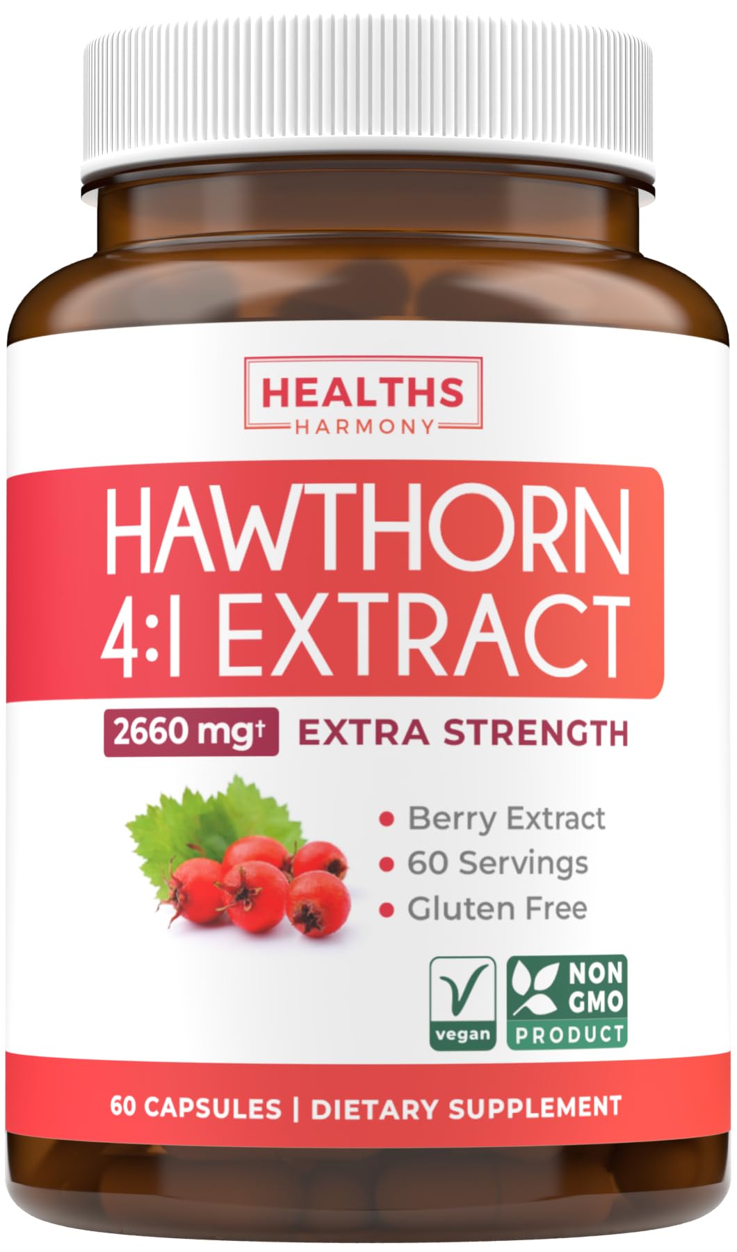Amazon.com: Super Potent Hawthorn Berry Extract Capsules - Hawthorn ...