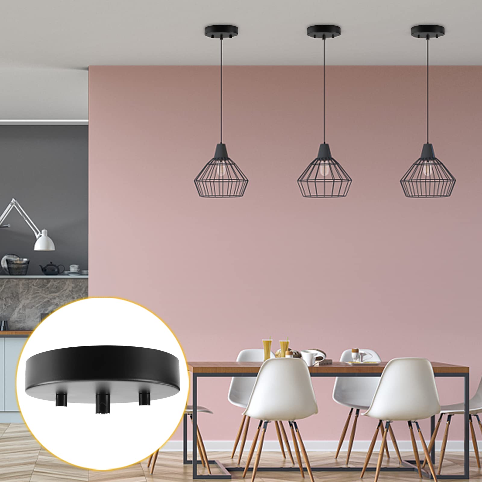 5 Inch Pendant Light Kit LIANGMH 5 Light Modern Pendant Light Kitchen