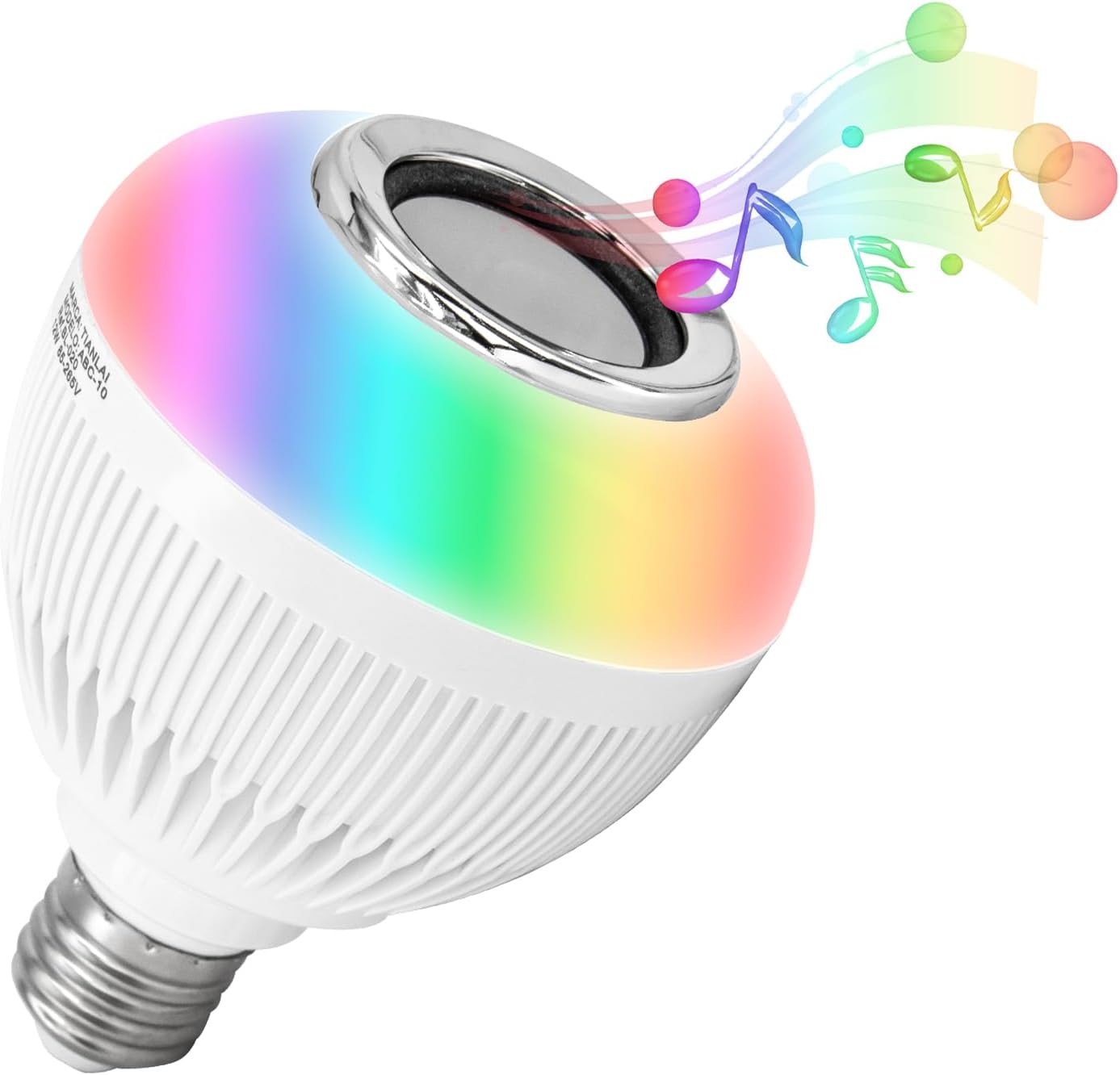 Foco Bocina LED 12W, Bombilla Inteligente Inalámbrica con Audio ...