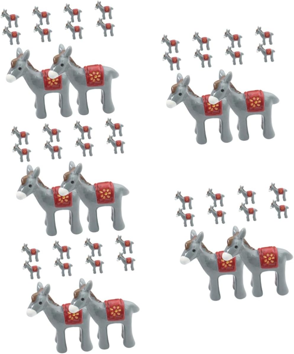 Amazon.com: DECHOUS 50 Pcs Micro Landscape Little Donkey Present ...