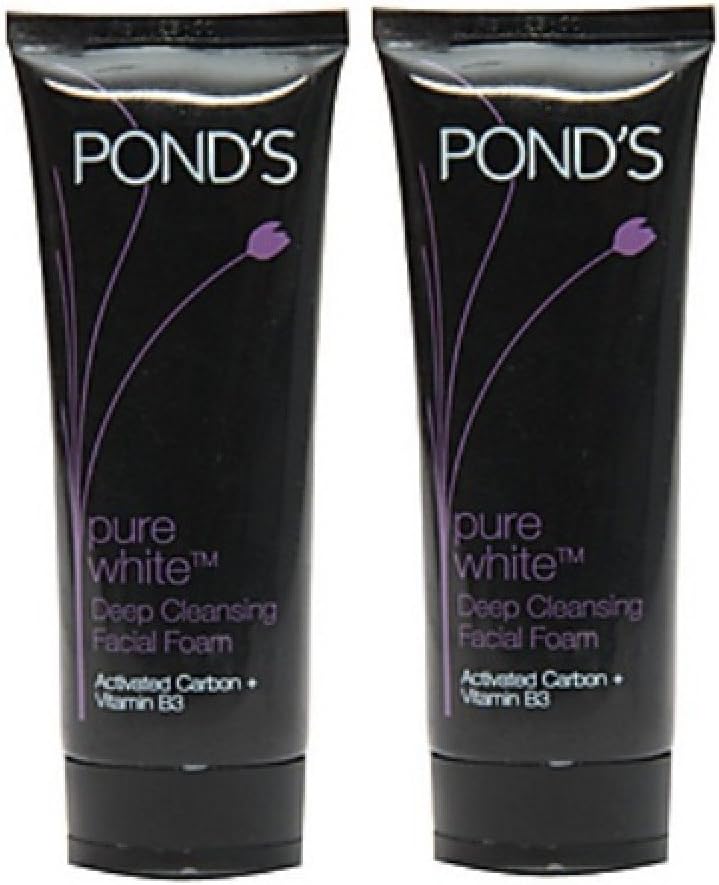 Amazon.com: Ponds White Beauty Lightening Facial Foam Daily Spot-Less ...