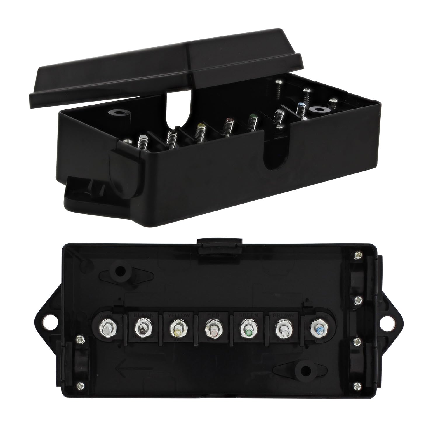 Snapklik.com : ABN Electrical Wire Connectors Junction Box 2-Pack Trailer