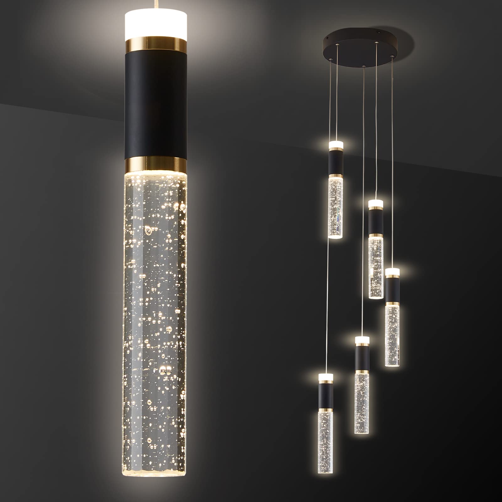 Guang Shuo 5-Light Modern Led Chandelier,Modern Led Pendant Light ...