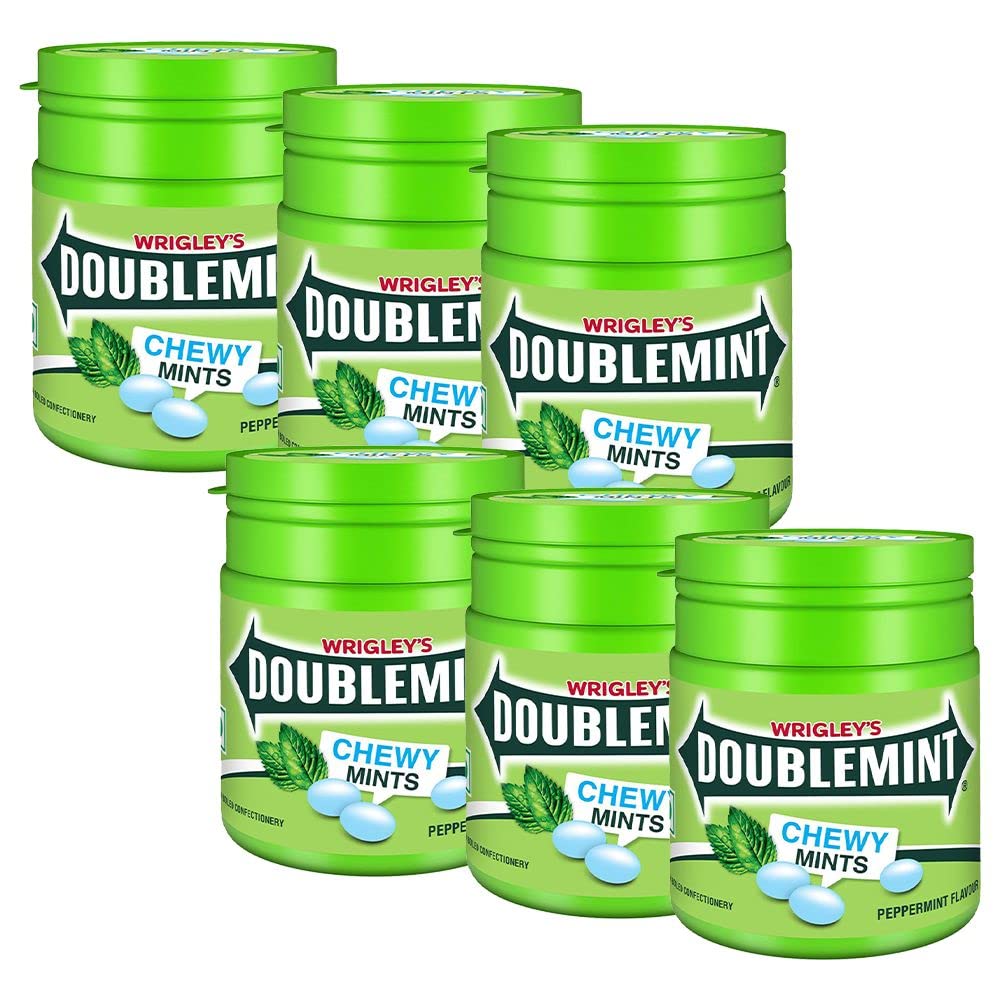 Doublemint Chewy Mint Pot | Peppermint Flavour Chewing Gum | Mint Gums ...
