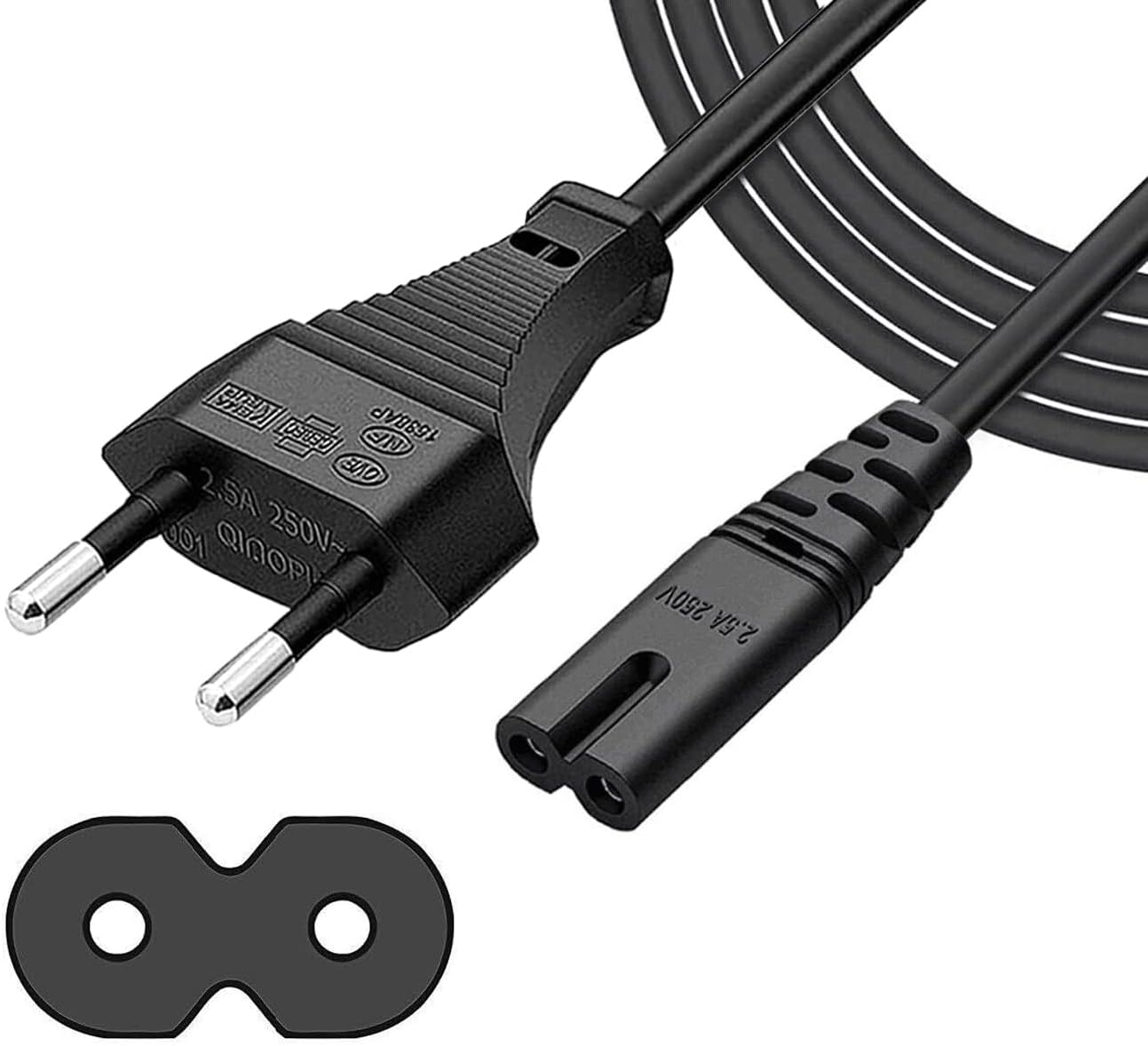 Superer Universel Câble d'alimentation de 4 Pieds à 2 Broches Figure 8 ...