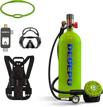 Amazon.com: DEDEPU 2.3LMini Scuba Tank Diving Gear with Holder Mask ...