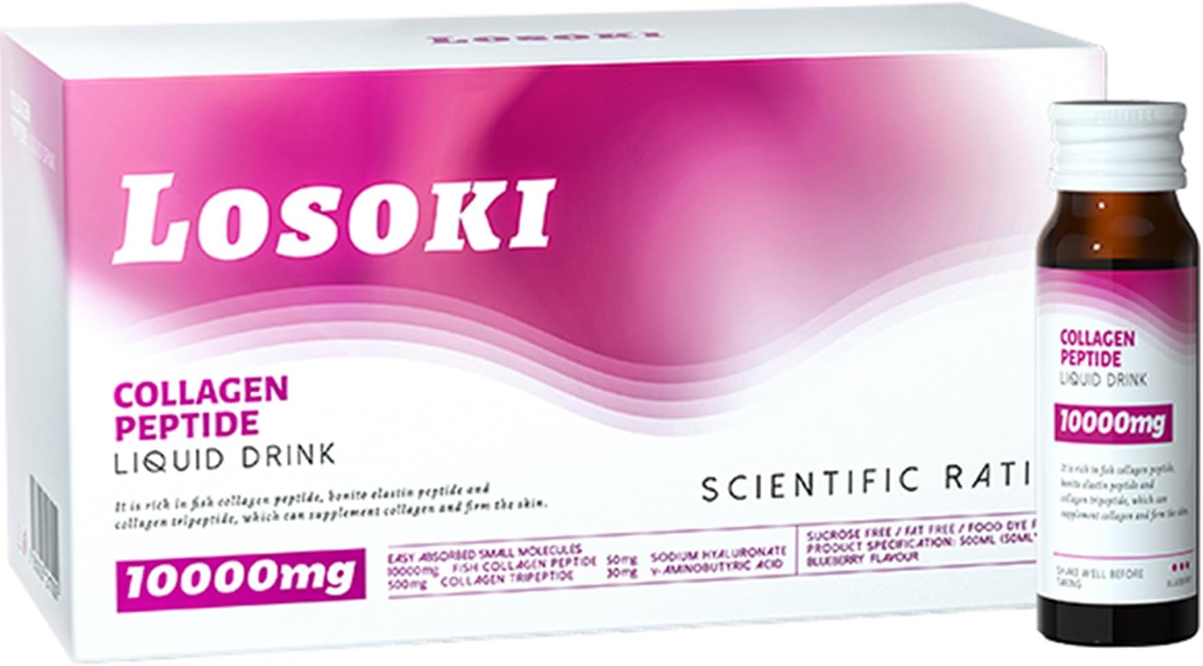 Amazon.com: Losoki Liquid Collagen Peptide Drink - 10000mg Hydrolyzed ...