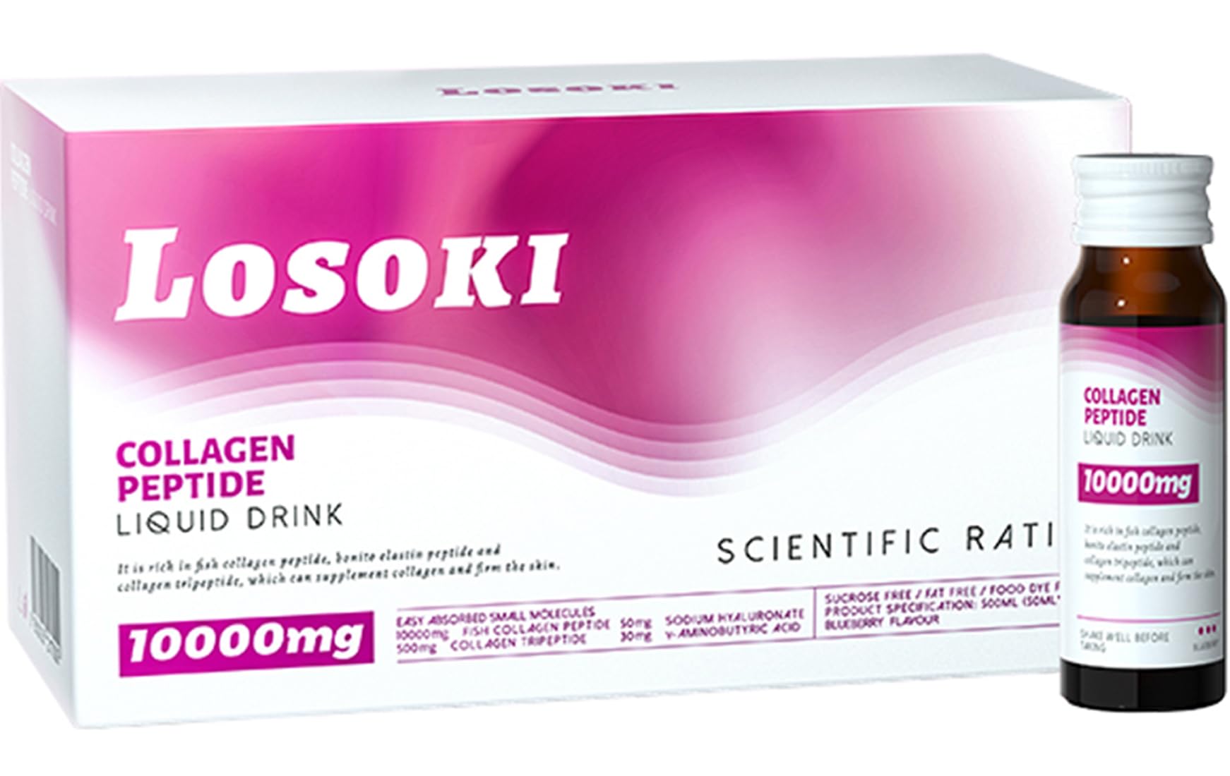 Amazon.com: Losoki Liquid Collagen Peptide Drink - 10000mg Hydrolyzed ...