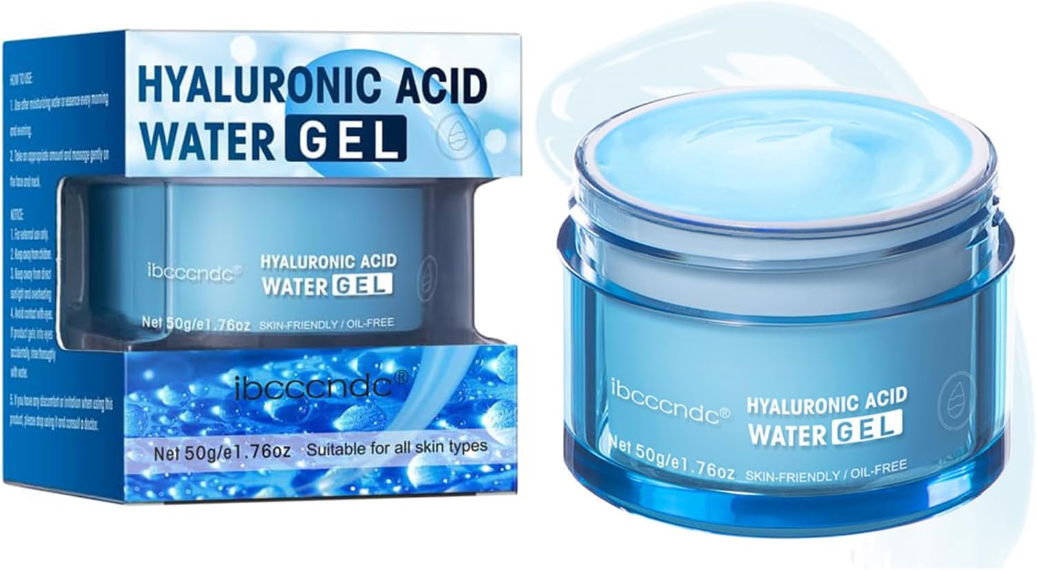 Amazon.com: Hydro Boost Hyaluronic Acid Face Moisturizer for Oil Skin ...