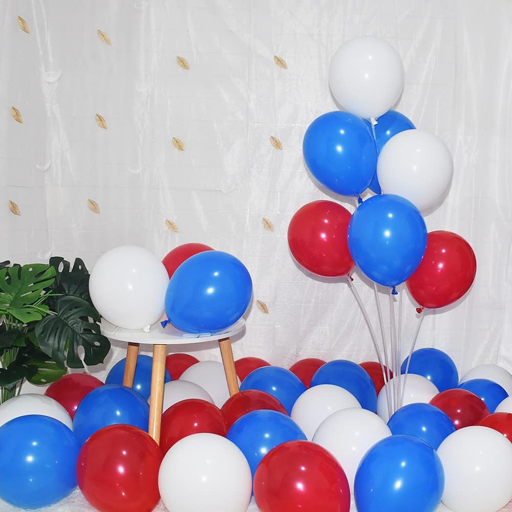 Amazon.com: 300 Pack Red White and Blue Balloons - 5 Inch Mini Red ...