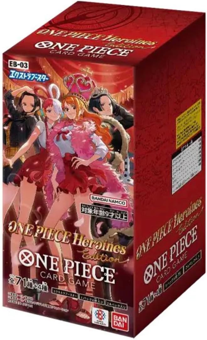 Amazon.com: One Piece Booster Box EB-03 Heroines Edition Extra Booster ...