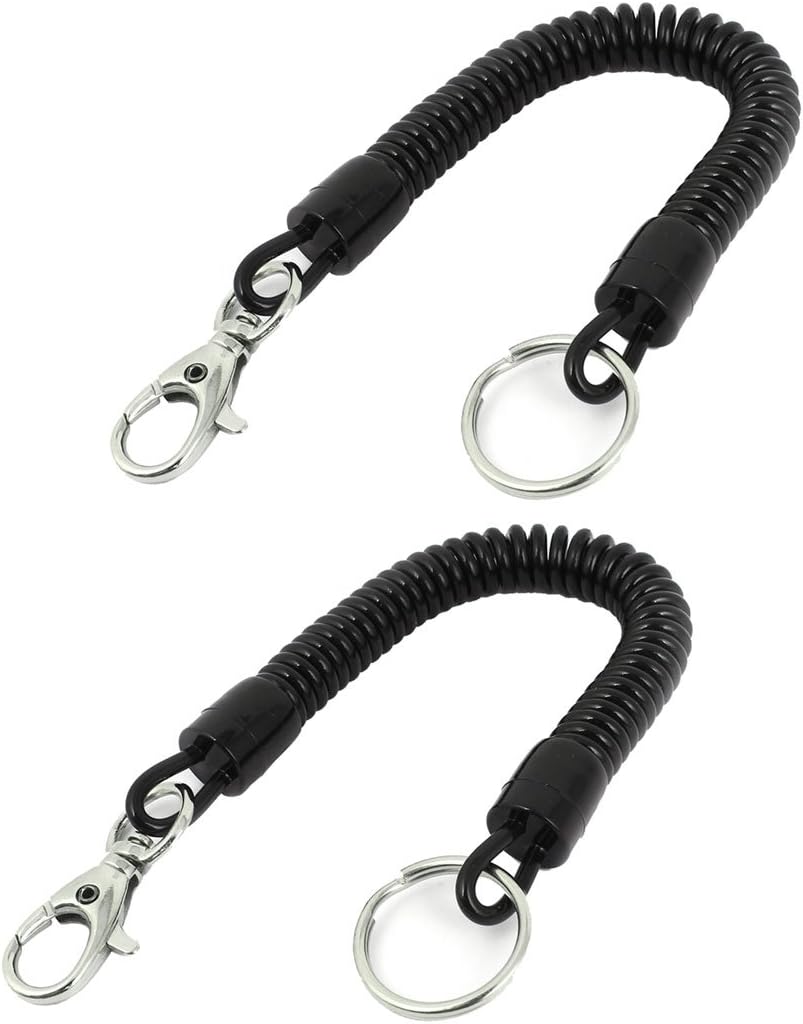 Amazon.com: uxcell Coil Springs Keychain, 8 Inch Long Spiral Coiled ...