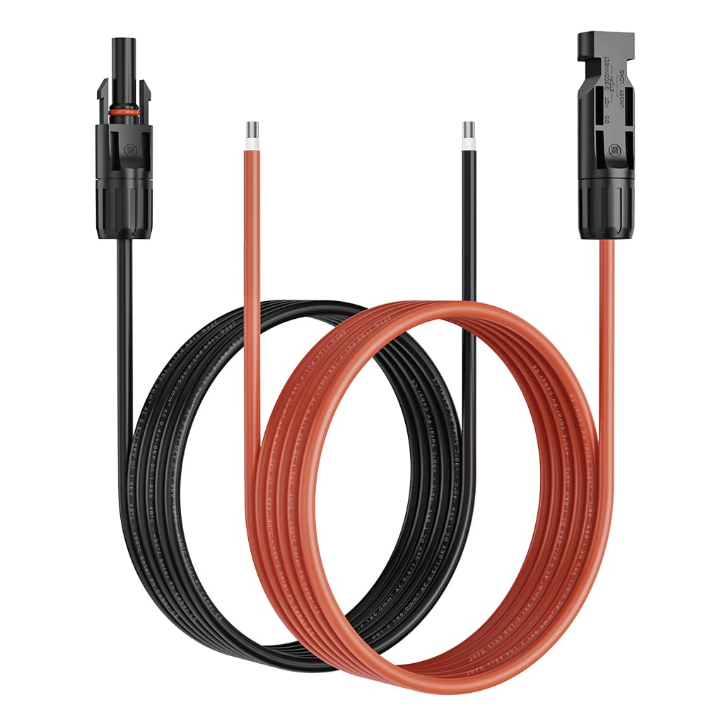 Amazon.com: Bateria Power 15Feet 12AWG (4mm²) Solar Extension Cable ...