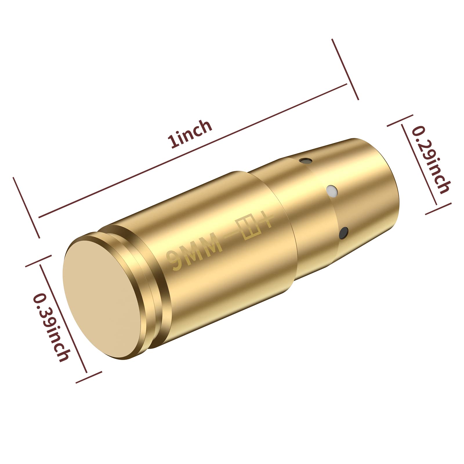 Snapklik.com : Tipfun 22LR Red Laser Bore Sight End Barrel And 9mm Cal ...